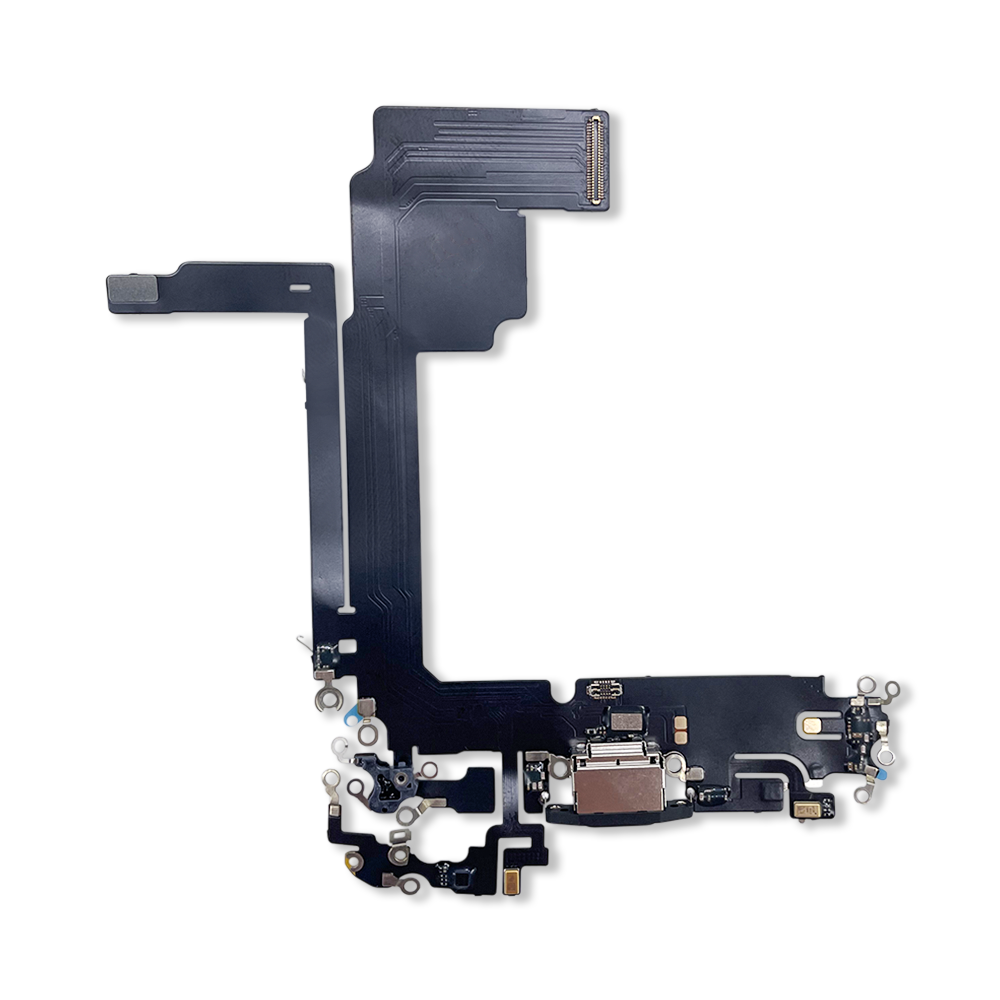 Charging Port Flex Cable (Black Titanium) - For iPhone 15 Pro Max ...